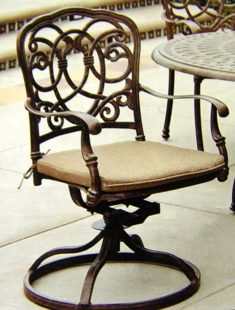 Darlee Florence Patio Furniture Dining Set with Oval Table - Seats 6 ...